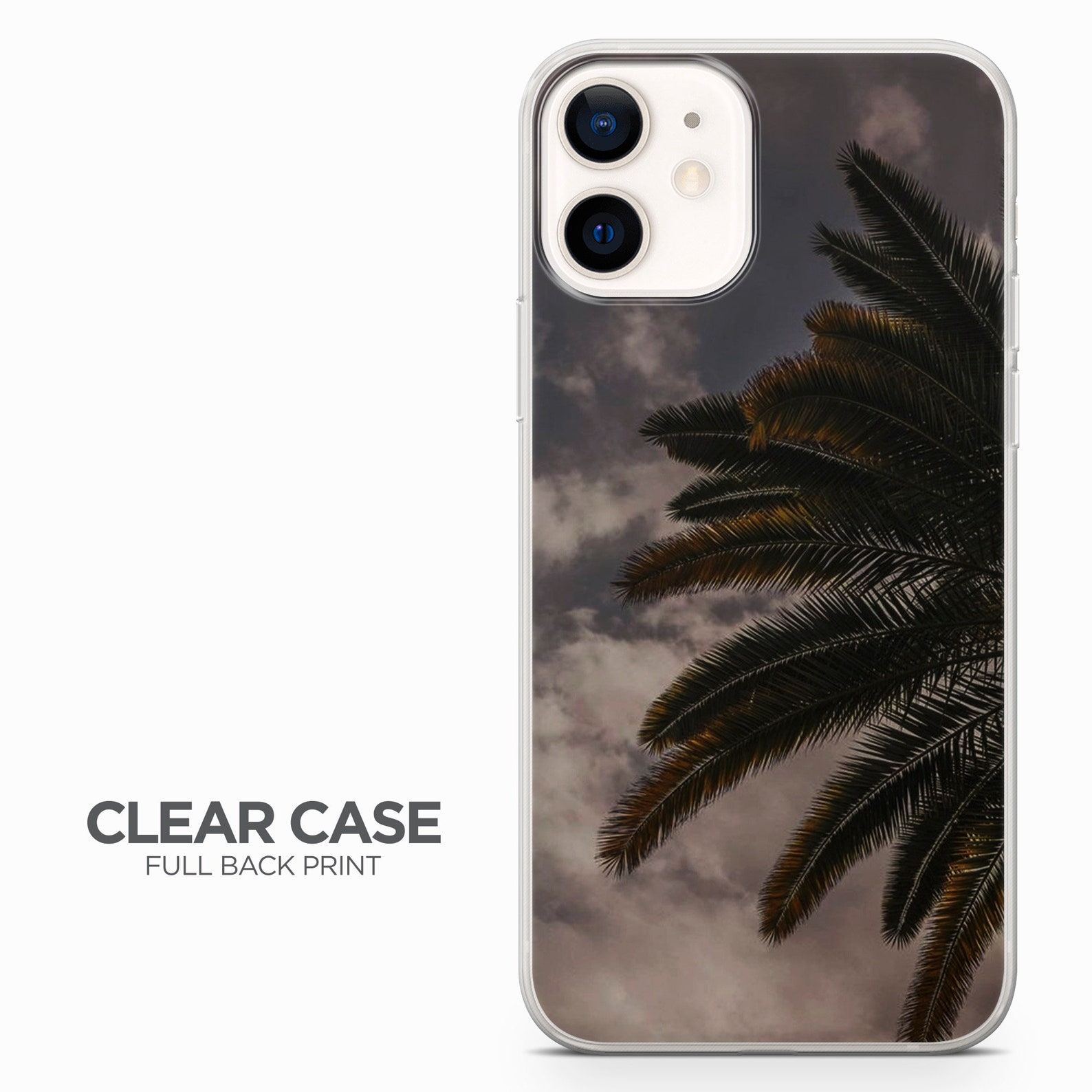 Ocean Beach Sunset Phone Case, Palm Tree Cover for iPhone 14pro, 13, 12 ...