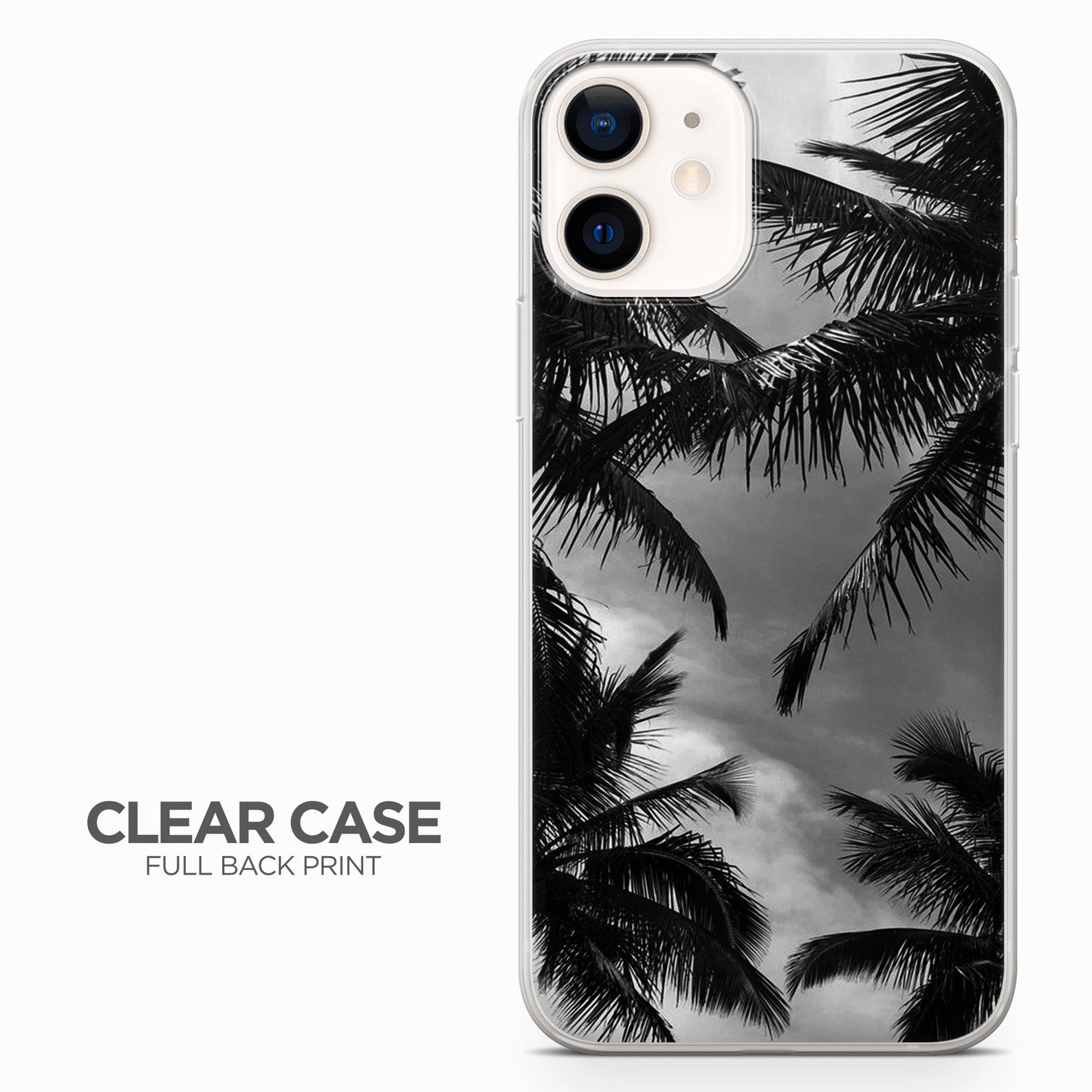 Ocean Beach Sunset Phone Case, Palm Tree Cover for iPhone 14pro, 13, 12 ...