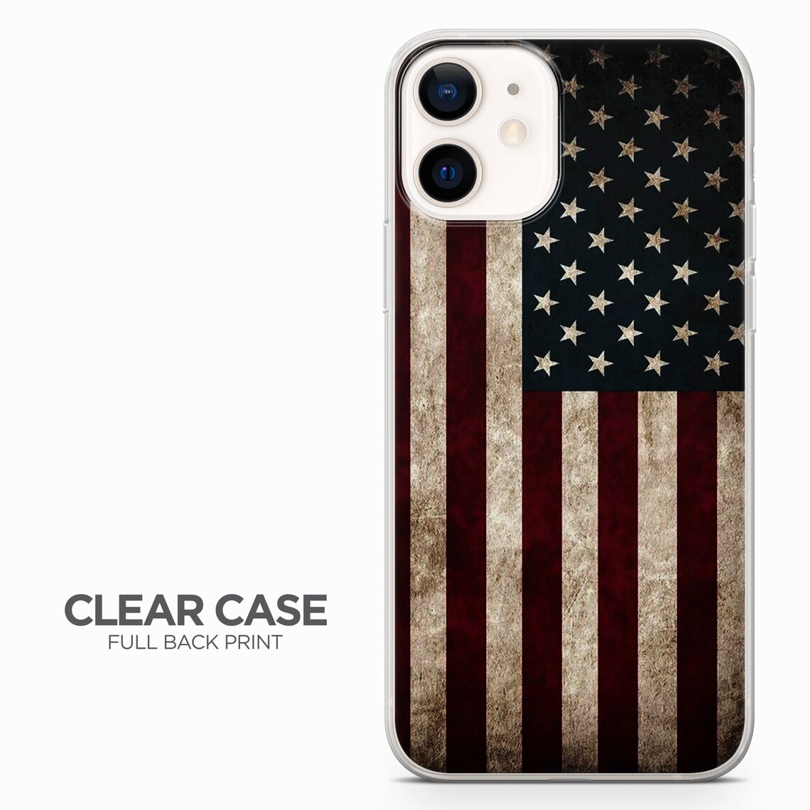 American Flag Phone Case Star Flag Art Cover for iPhone 14pro, 13, 12 ...