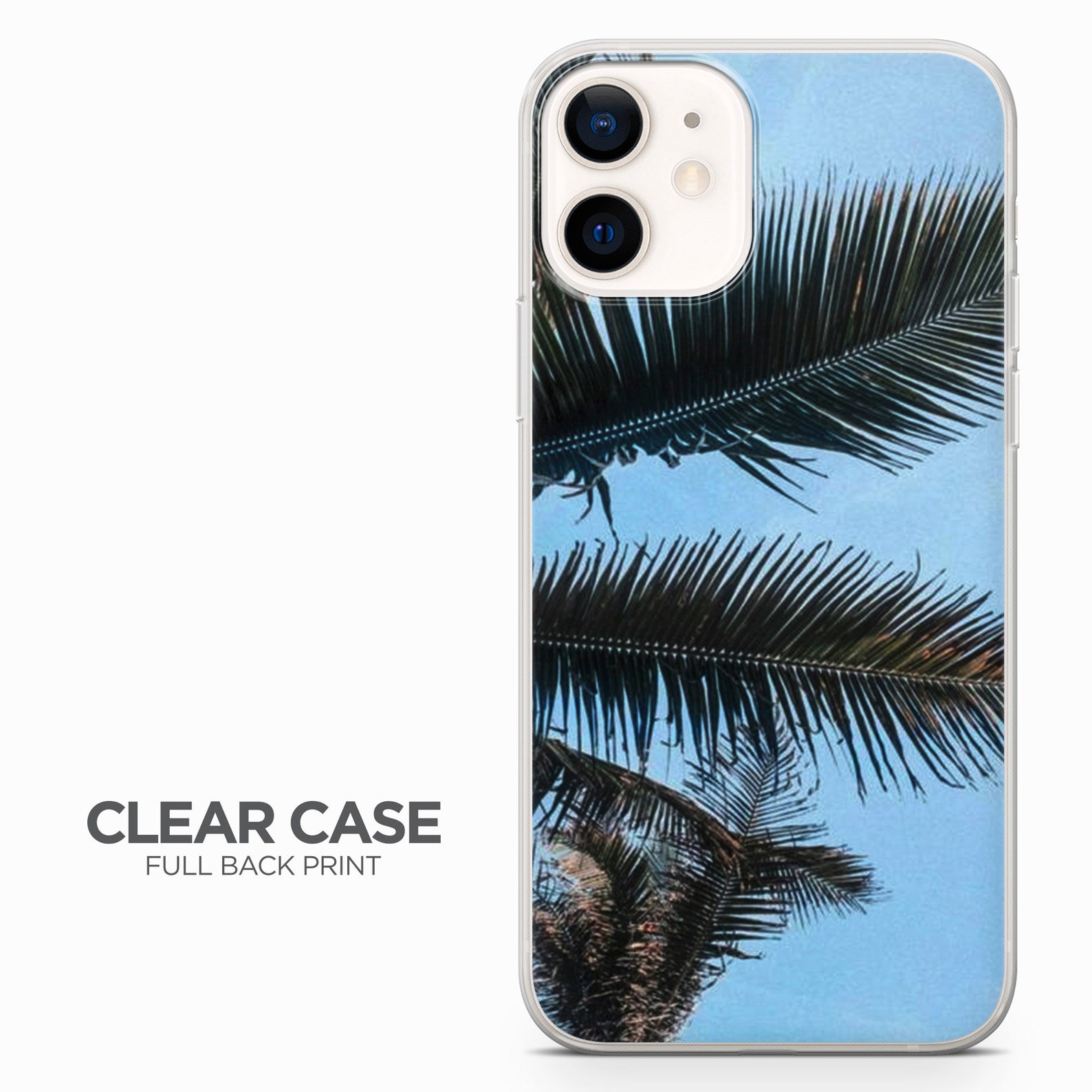 Ocean Beach Sunset Phone Case, Palm Tree Cover for iPhone 14pro, 13, 12 ...