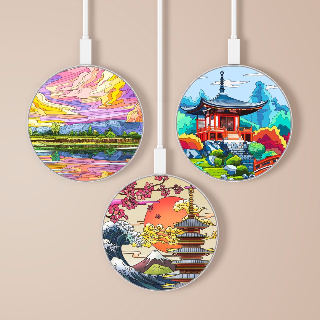 Japanese Anime Wireless Charger Manga Lofi Charging Station for iPhone ...