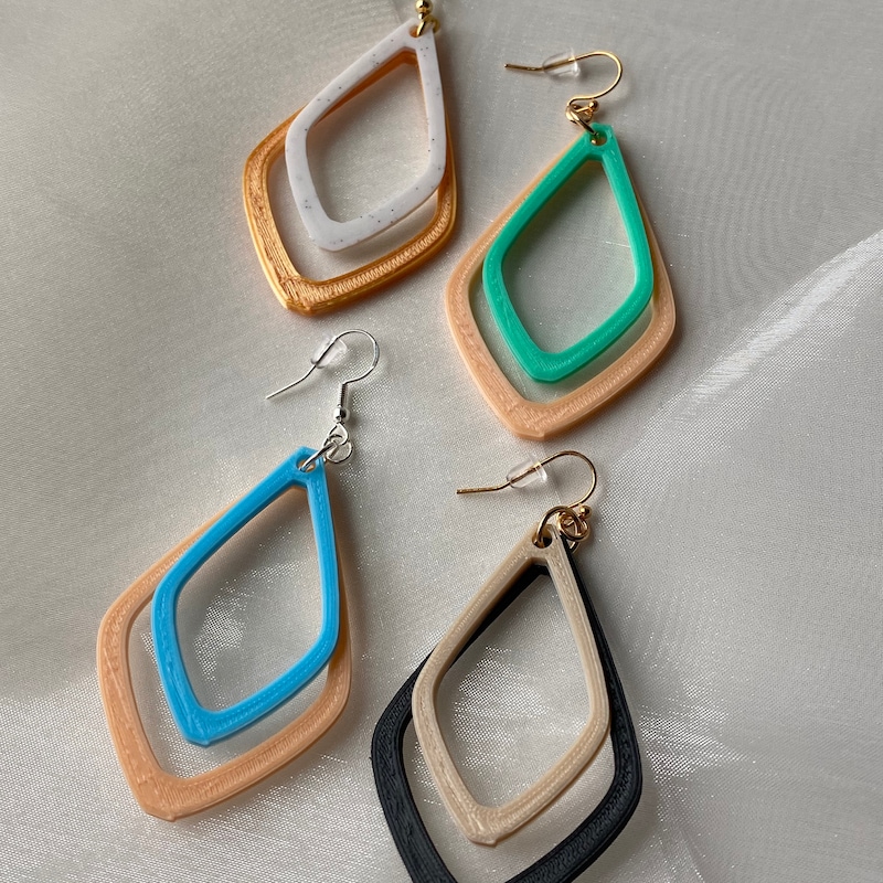3d Printed Earrings - Etsy