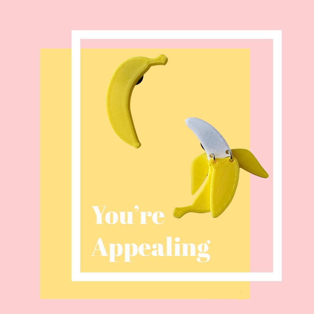 You're Appealing - Banana Split 3D Printed Pin Set - Etsy