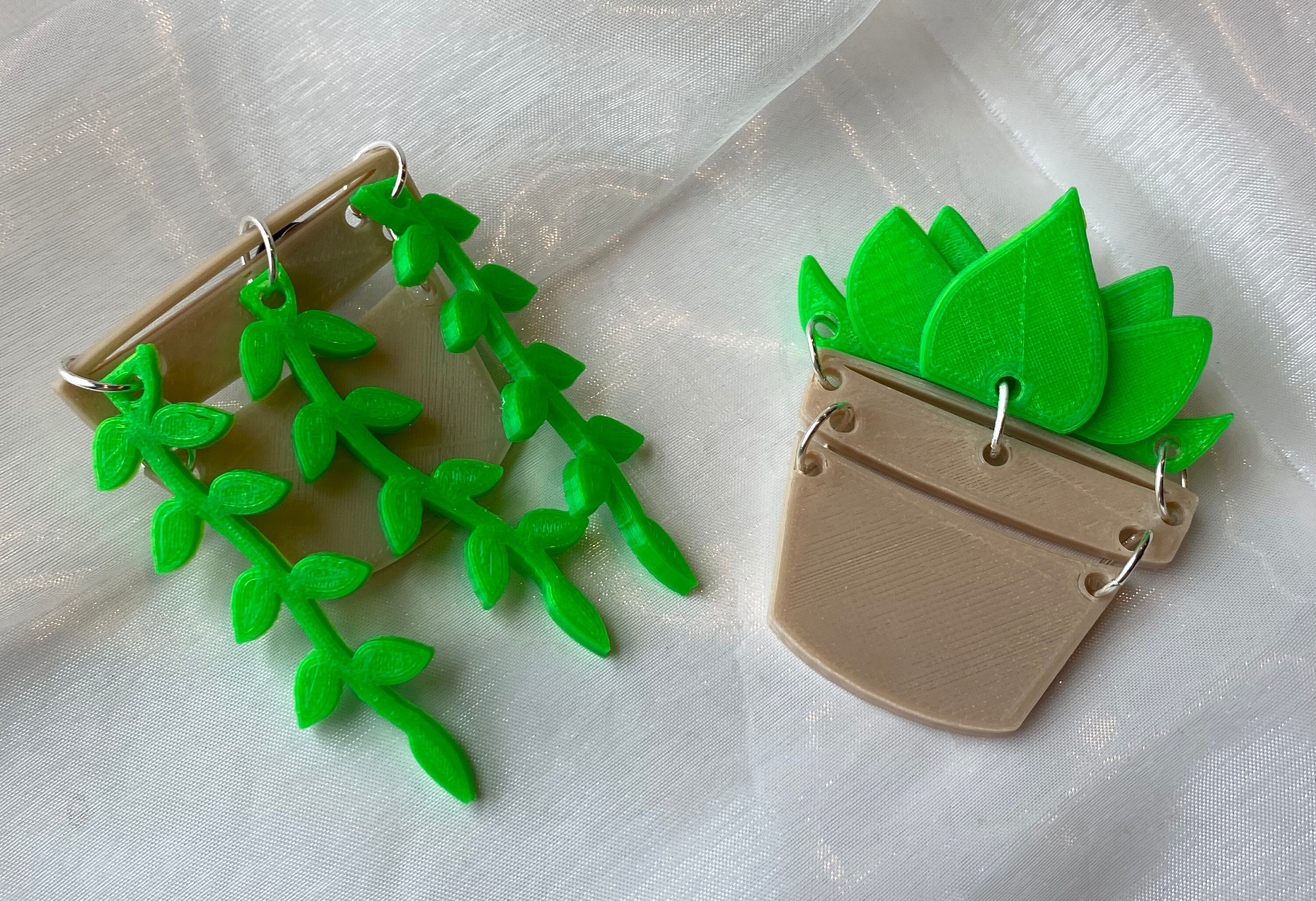 Potted Plants 3D Printed Pin Set - Etsy