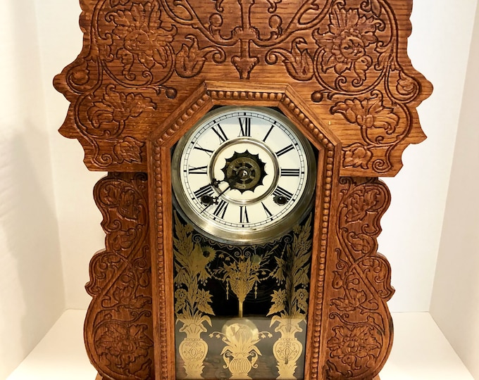 Antique Victorian Mantle Clock by WML Gilbert Clock Co. - Etsy