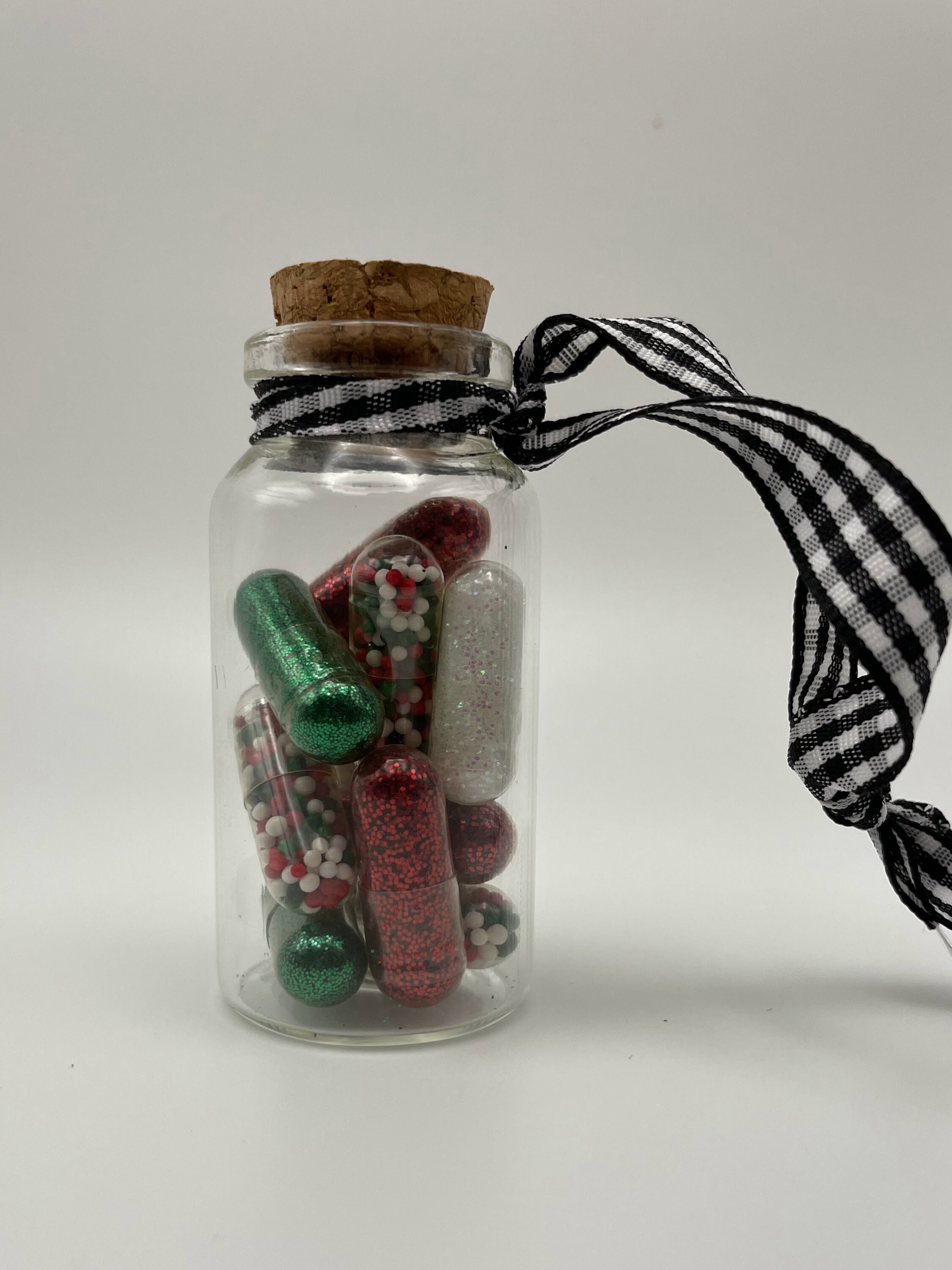 Glitter and Sprinkles Medicine Capsule Ornament - Etsy