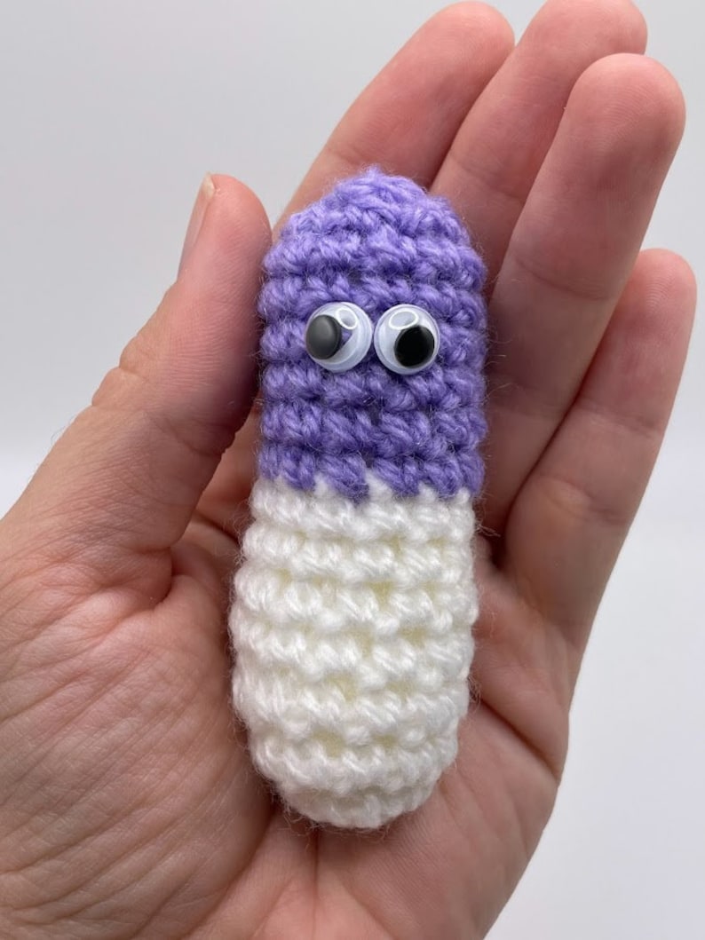 Crochet Chill Pill Medicine Capsule - Etsy