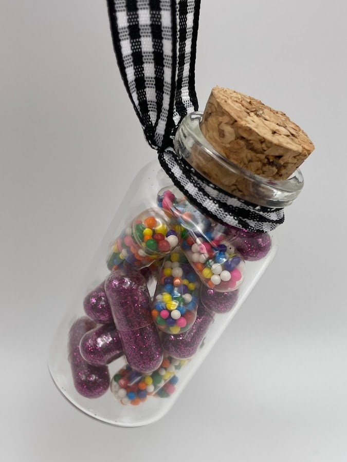 Glitter and Sprinkles Medicine Capsule Ornament - Etsy