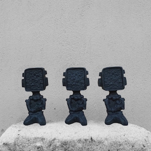 Qr Code Head Man Ancient Mayan Statue Replica Figurine - Etsy