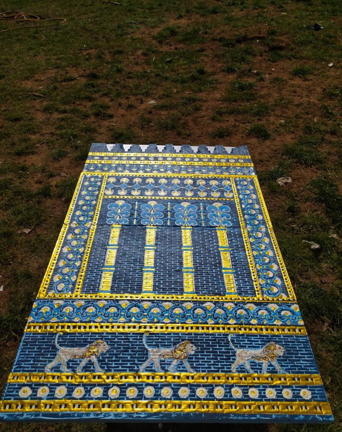 Ishtar Gate Replica Wall Art Panel: Striding Lion, Nebuchadnezzar Decor ...