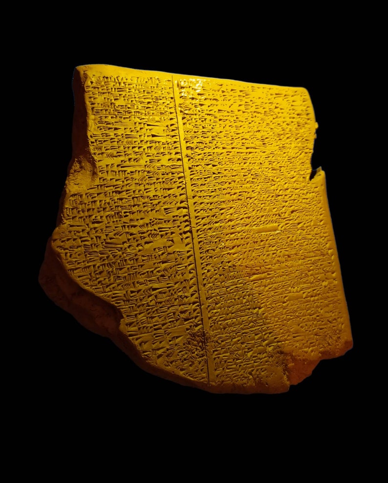 Epic of Gilgamesh Flood Story From Nineveh Replica Tablet - Etsy