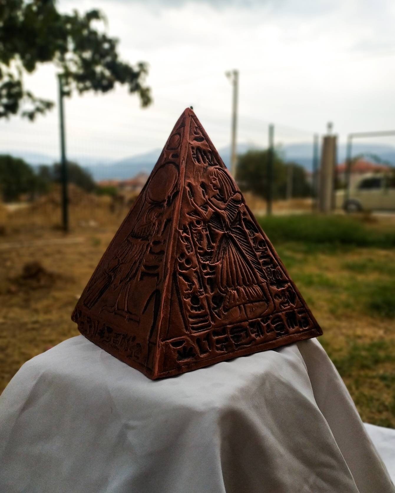 Benben Stone/egyptian Statue Pyramid / Pyramidion Featuring - Etsy ...