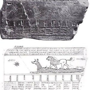 Babylonian Astrological Tablet Replica / Almanac Tablet / Cuneiform - Etsy