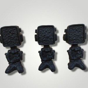 Qr Code Head Man Ancient Mayan Statue Replica Figurine - Etsy