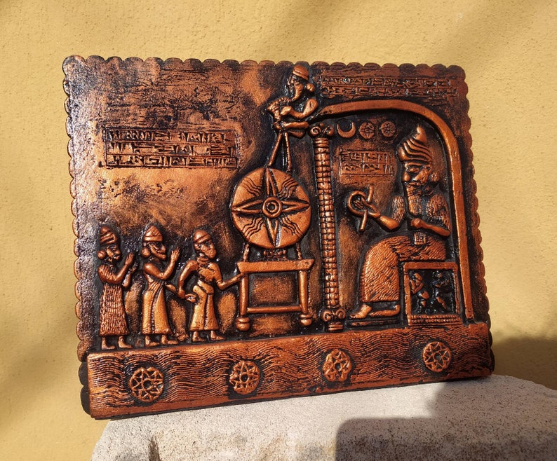 Utu Shamash Tablet/shamash Sun God Replica Tablet / Hanukkah / - Etsy