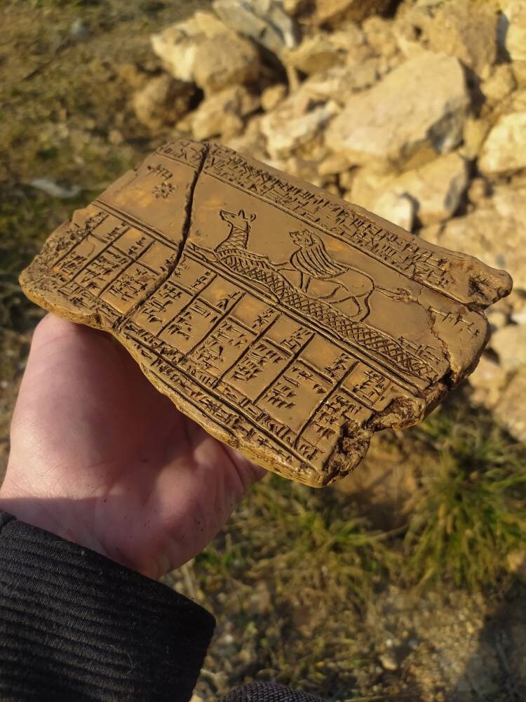 Babylonian Astrological Tablet Replica / Almanac Tablet / Cuneiform - Etsy