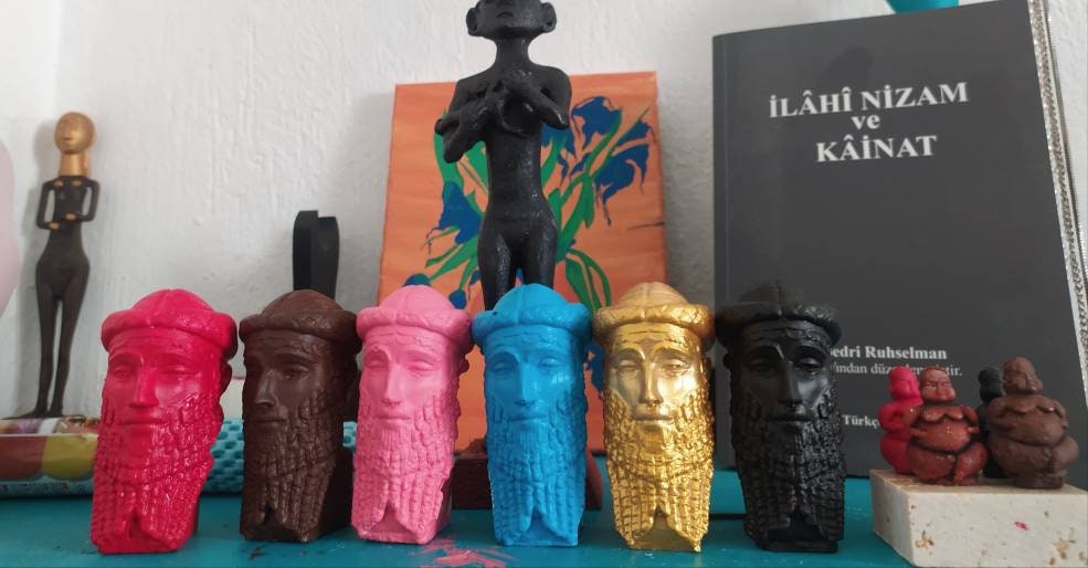 Sargon of Akkad Statue/ King of Akkad Mini Sculpture /sumerian - Etsy ...