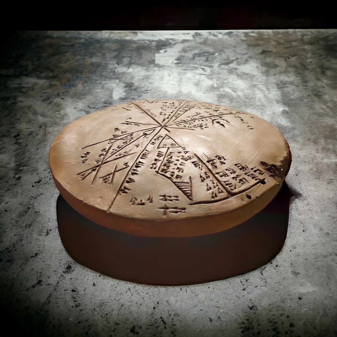 Sumerian Star Map Replica, Asteroid Impact Record, 19cm Astrological ...