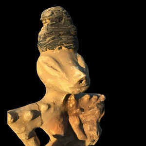 Statue of İnanna/nammu,ubaid Lizardmen Figurines; Reptilians in Ancient ...