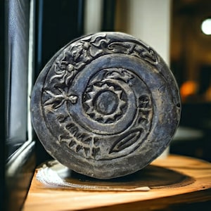 Dropa Stone Disc Replica - Ancient Aliens Ufology Art - Etsy