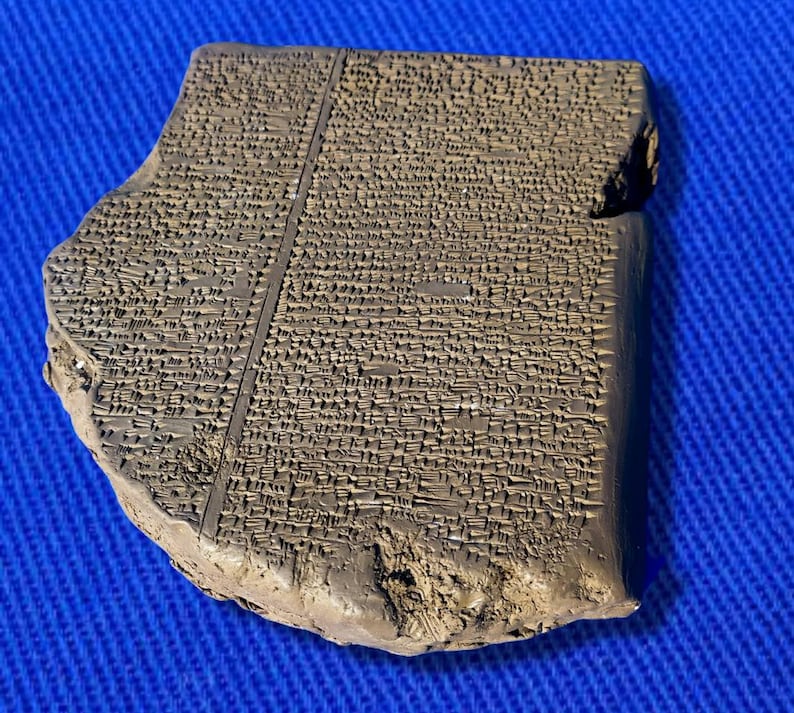 Epic of Gilgamesh Flood Story From Nineveh Replica Tablet - Etsy
