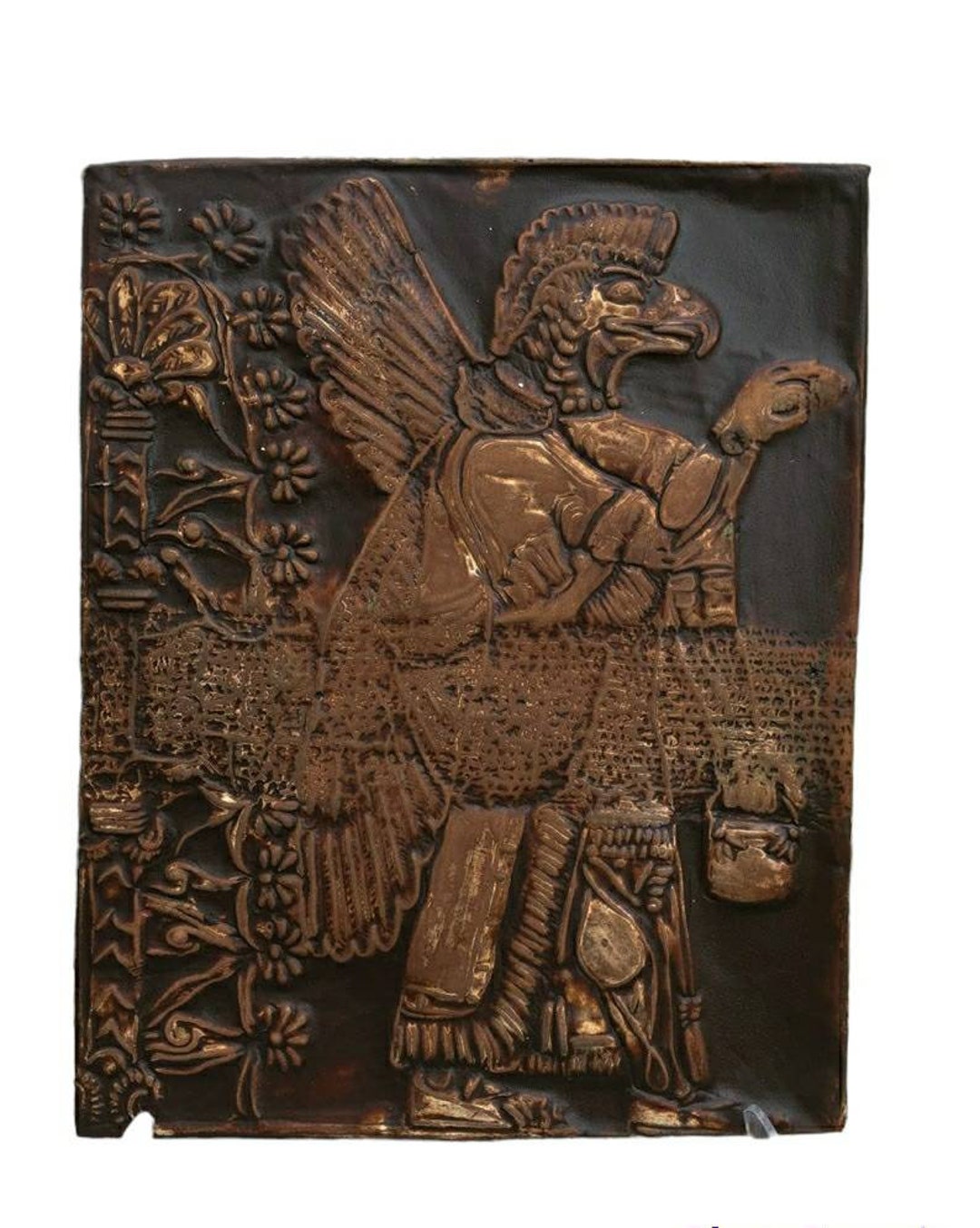 Nisroch - Assyrian Eagle God Eagle Headed Winged Geine,apkallu Wall Art,sumerian,babylon ...