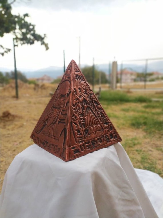 Benben Stone/egyptian Statue Pyramid / Pyramidion Featuring | Etsy