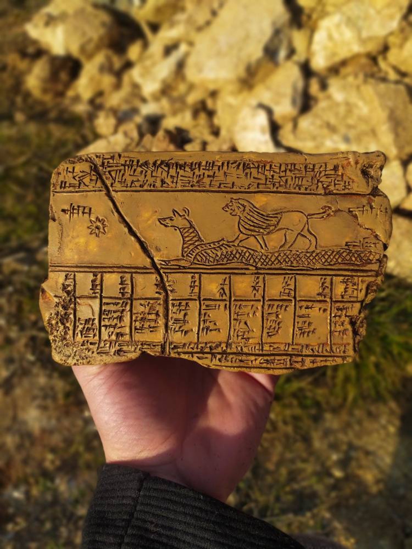 Babylonian Astrological Tablet Replica / Almanac Tablet / Cuneiform - Etsy