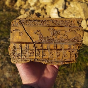 Babylonian Astrological Tablet Replica / Almanac Tablet / Cuneiform - Etsy