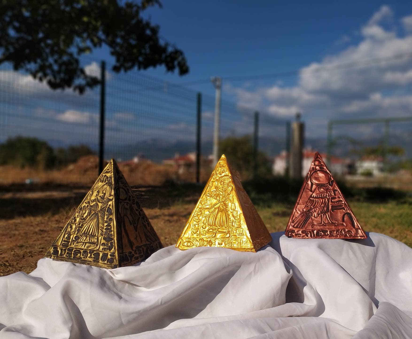 Benben Stone/egyptian Statue Pyramid / Pyramidion Featuring - Etsy ...