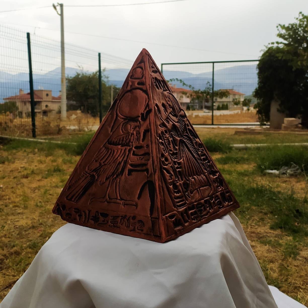 Benben Stone/egyptian Statue Pyramid / Pyramidion Featuring - Etsy ...