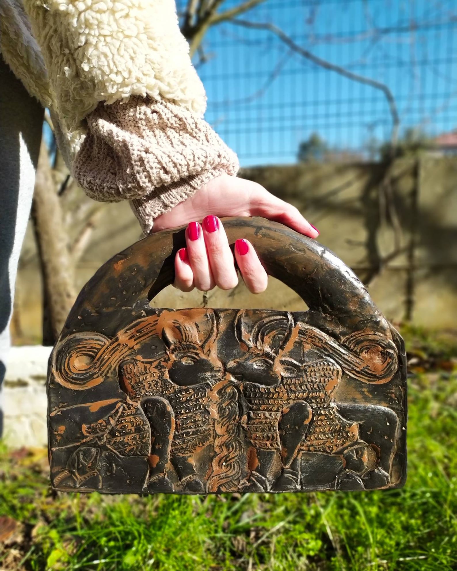 Ancient Sumerian Annunaki Handbag, Gods Motif Bag - Etsy