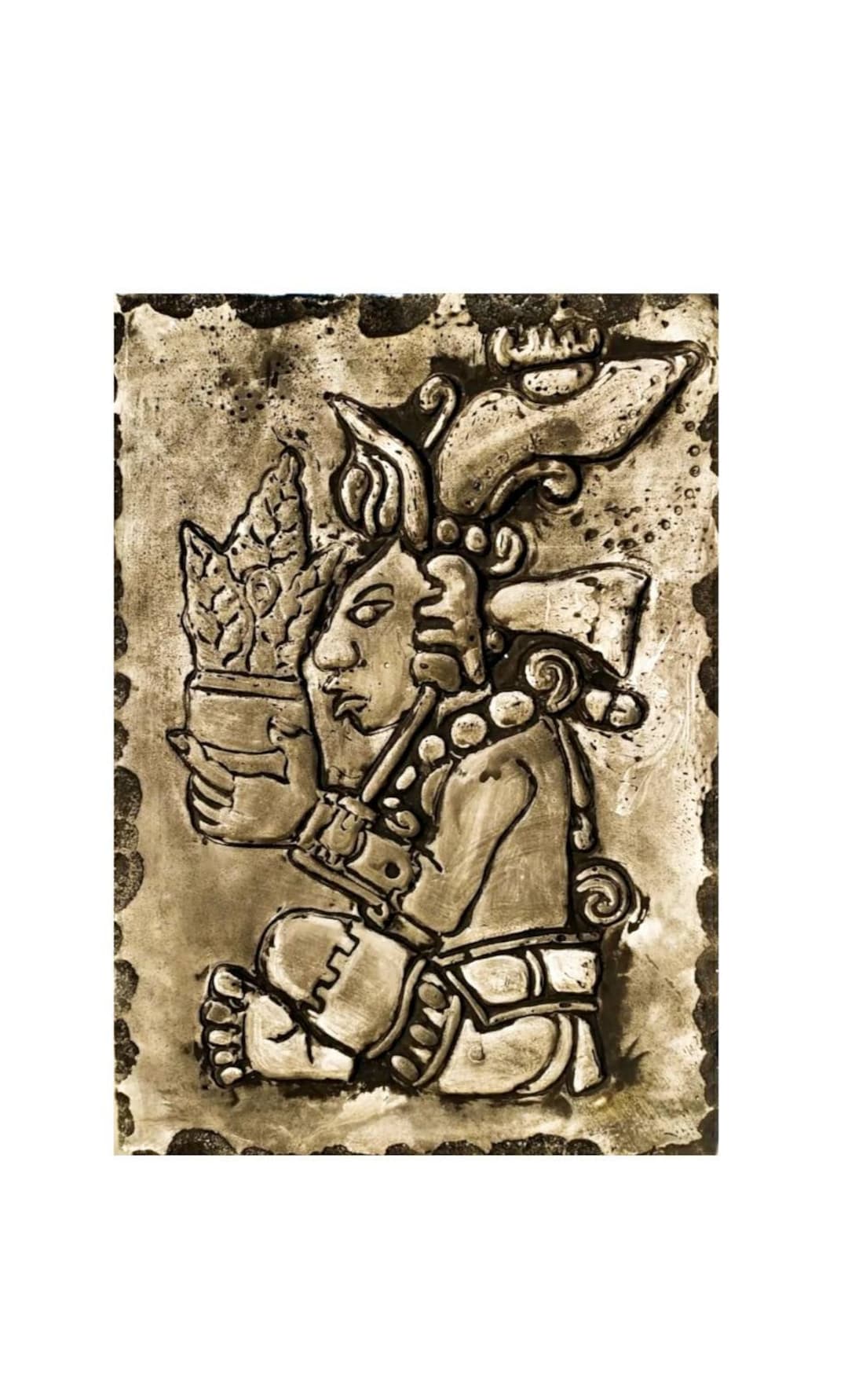 Yum Kaax Tablet / Mayan Tablet Art - Etsy