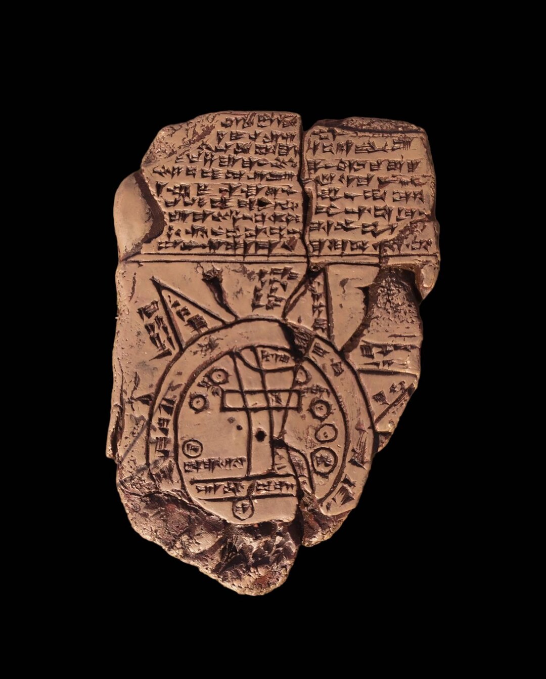 Babylonian Map of the World / Ancient Map Replica / Babylon - Etsy