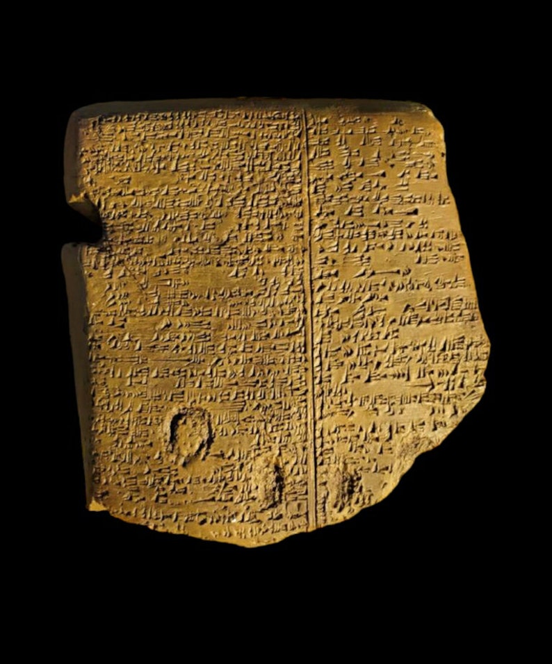 Epic of Gilgamesh Flood Story From Nineveh Replica Tablet - Etsy