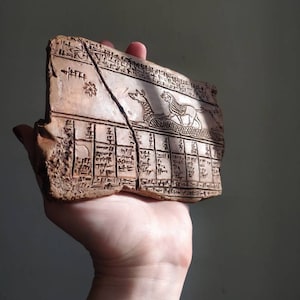 Babylonian Astrological Tablet Replica / Almanac Tablet / Cuneiform - Etsy