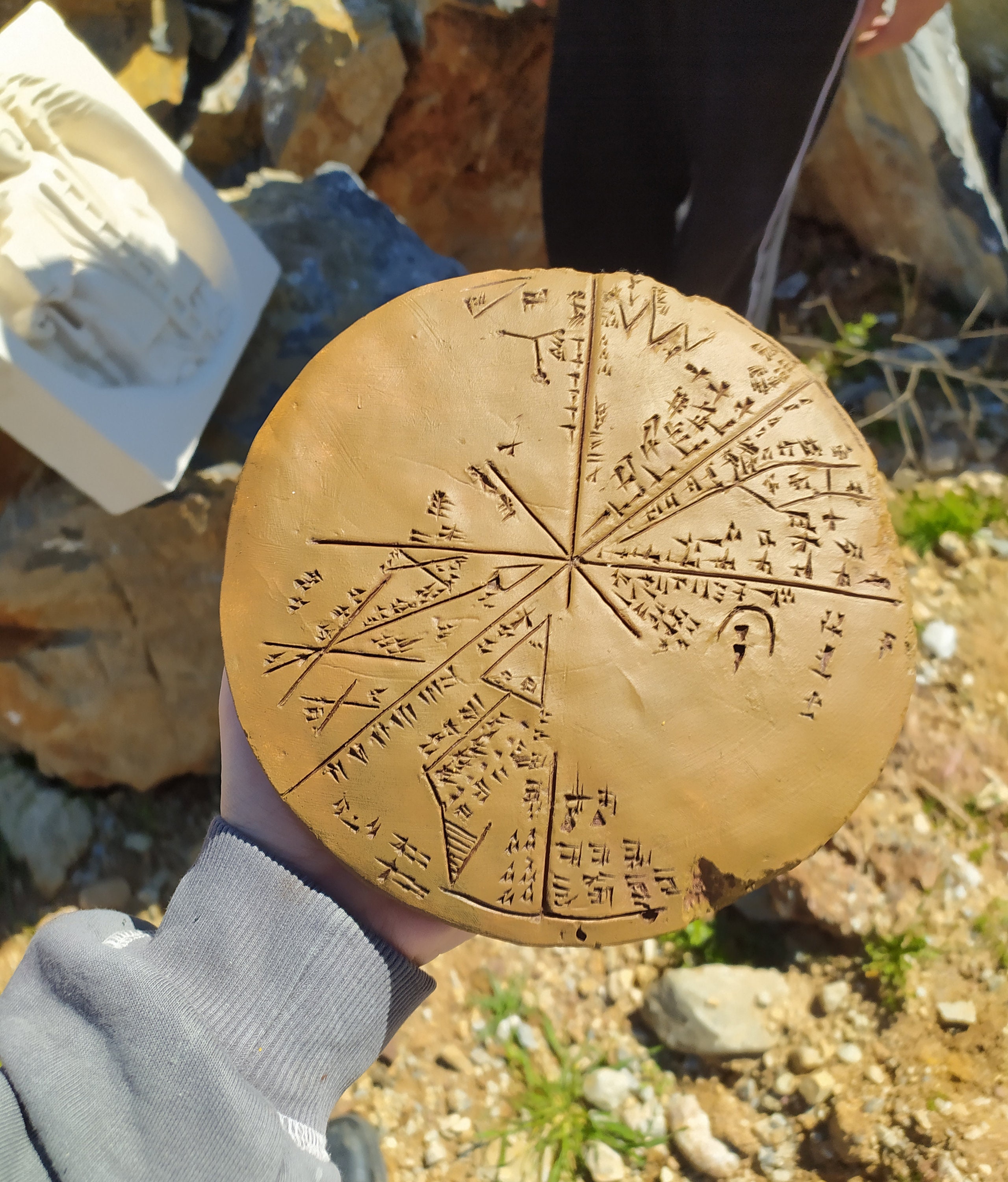 Sumerian Star Map Replica, Asteroid Impact Record, 19cm Astrological ...