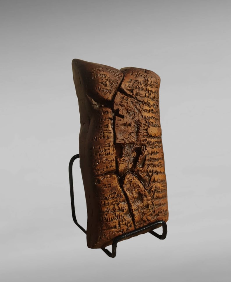 Noah's Ark Tablet Replica, 4000 Year Old Clay Cuneiform - Etsy