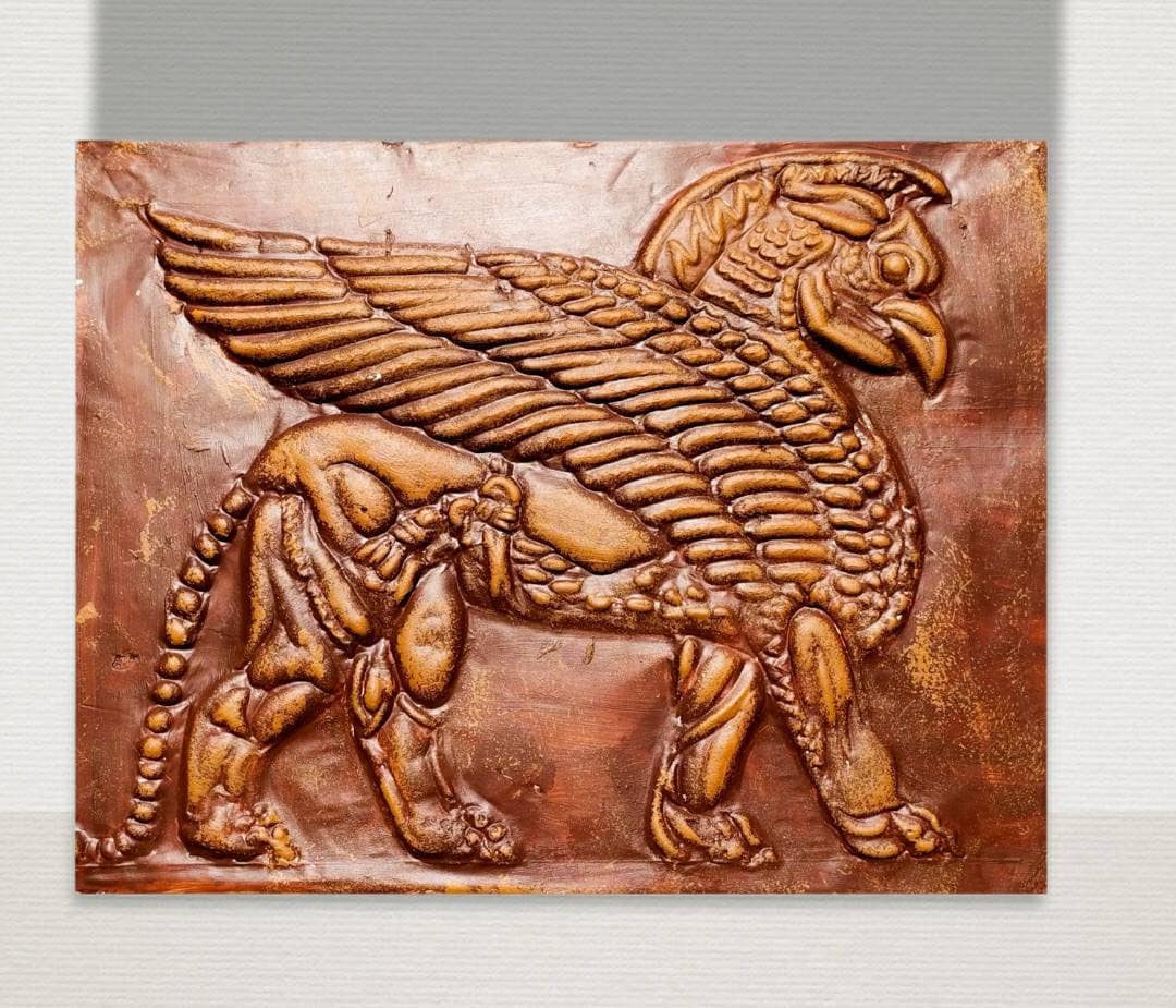 Lamassu/apkallu/angra Mainyu/ Ahriman / Ancient Demon Decoration Tablet ...