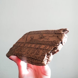 Babylonian Astrological Tablet Replica / Almanac Tablet / Cuneiform - Etsy