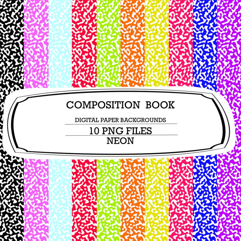 Composition Notebook Background - Etsy