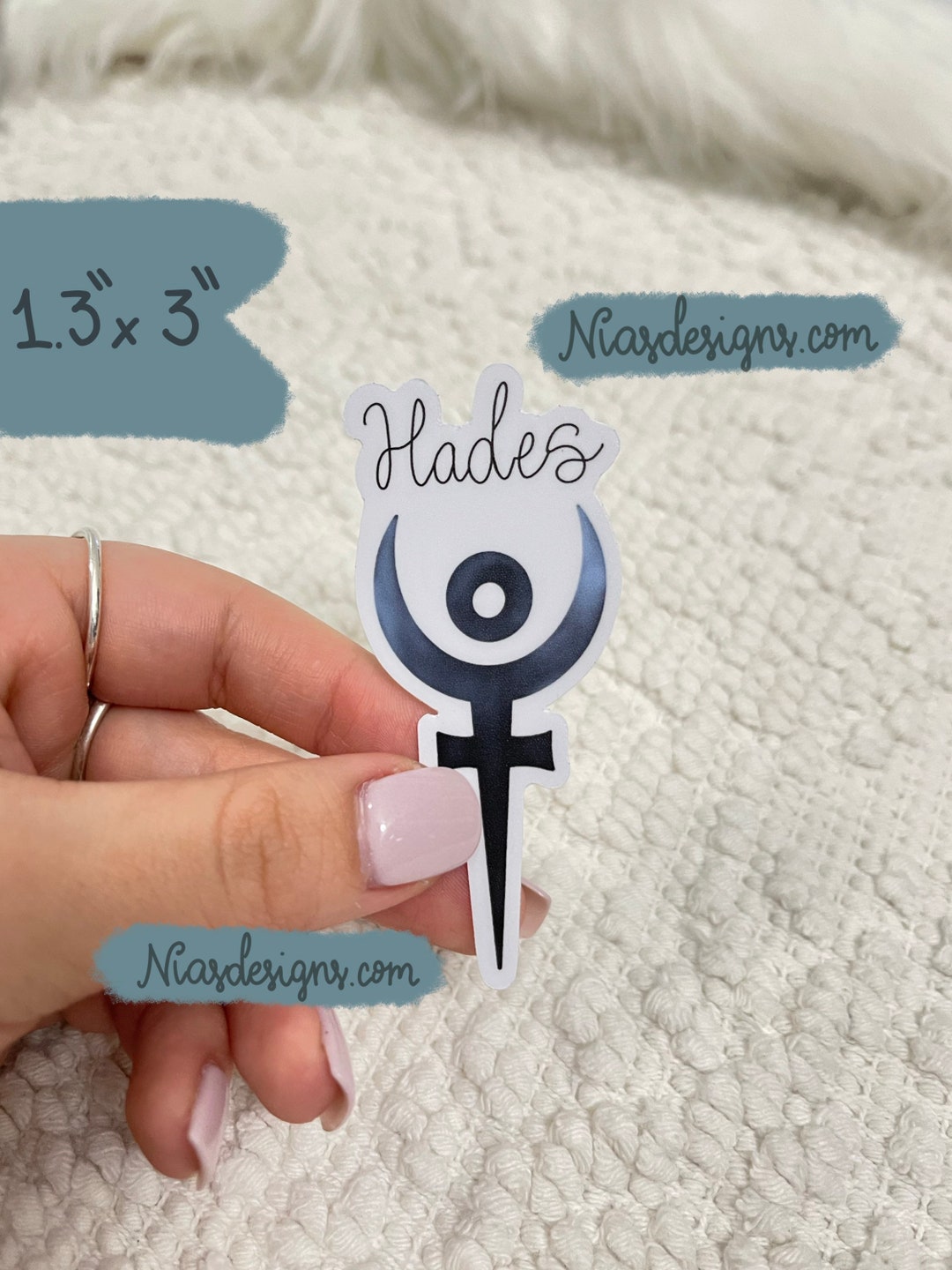 Hades Sticker/ Waterproof Matte Vinyl Sticker Decal/ Greek God - Etsy