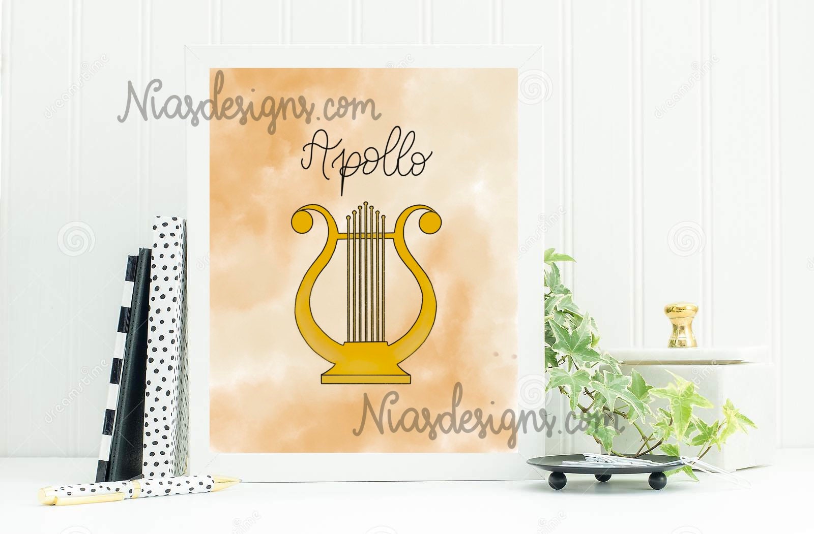 Apollo Art Print/ Greek God Art/ Greek Mythology Art/ Percy Jackson Art ...