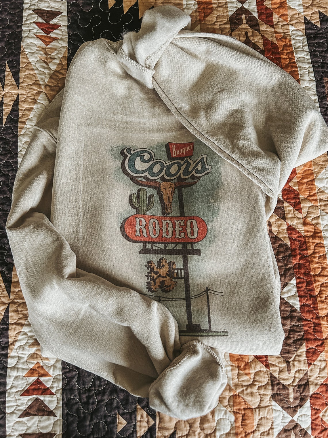 The Original Coors Cowboy Sweatshirt, Coors Banquet Rodeo, Coors Cowboy ...