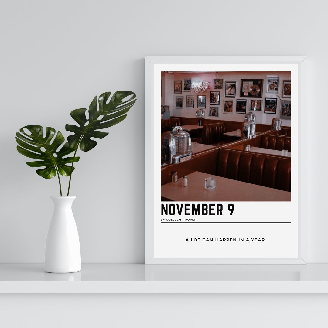November 9 | Colleen Hoover | Aesthetic Book Poster | Minimalist Poster ...