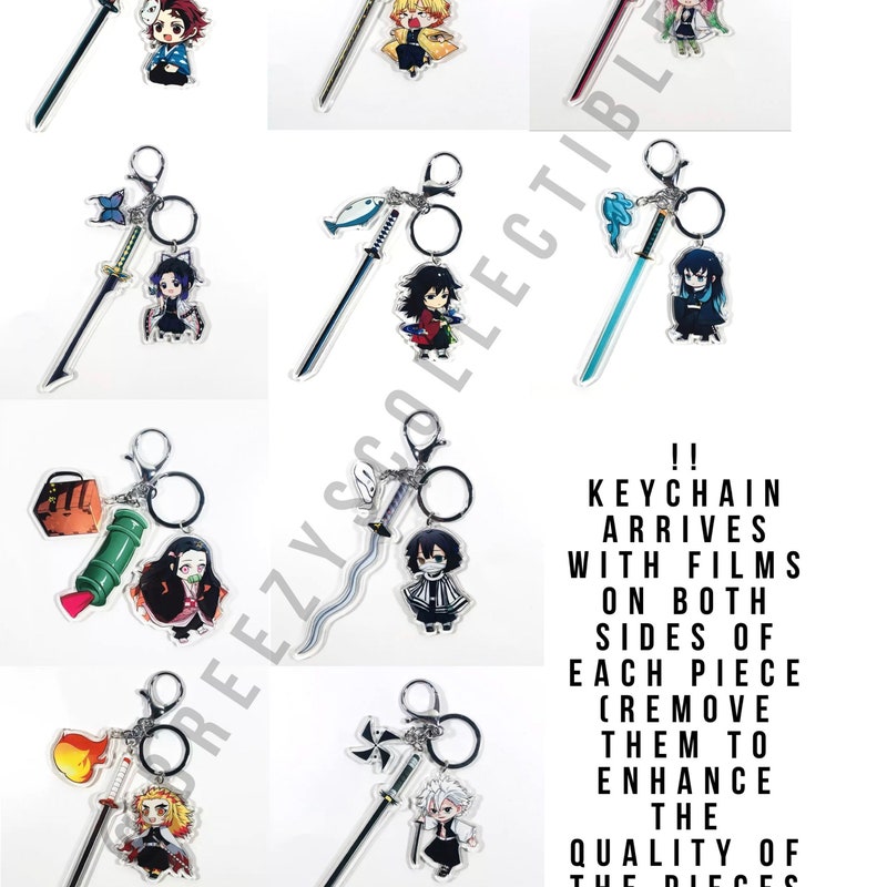 Anime Keychains Swords - Etsy