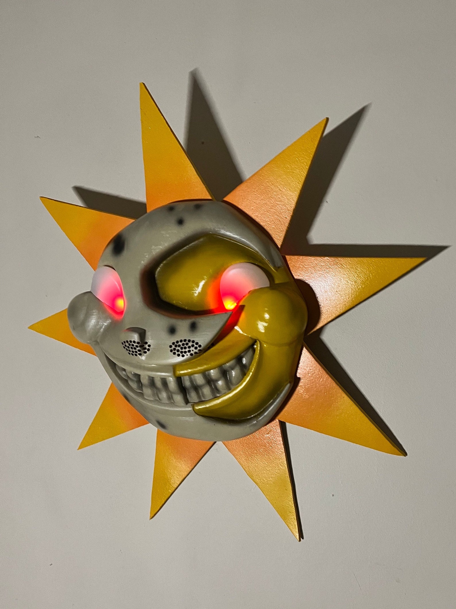3d Printed Large Mask . Sundrop or Moondrop Fnaf Mask With Perfect ...
