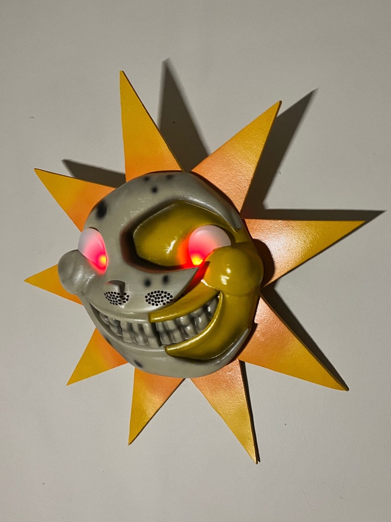 3d Printed Large Mask . Sundrop or Moondrop Fnaf Mask With Perfect ...