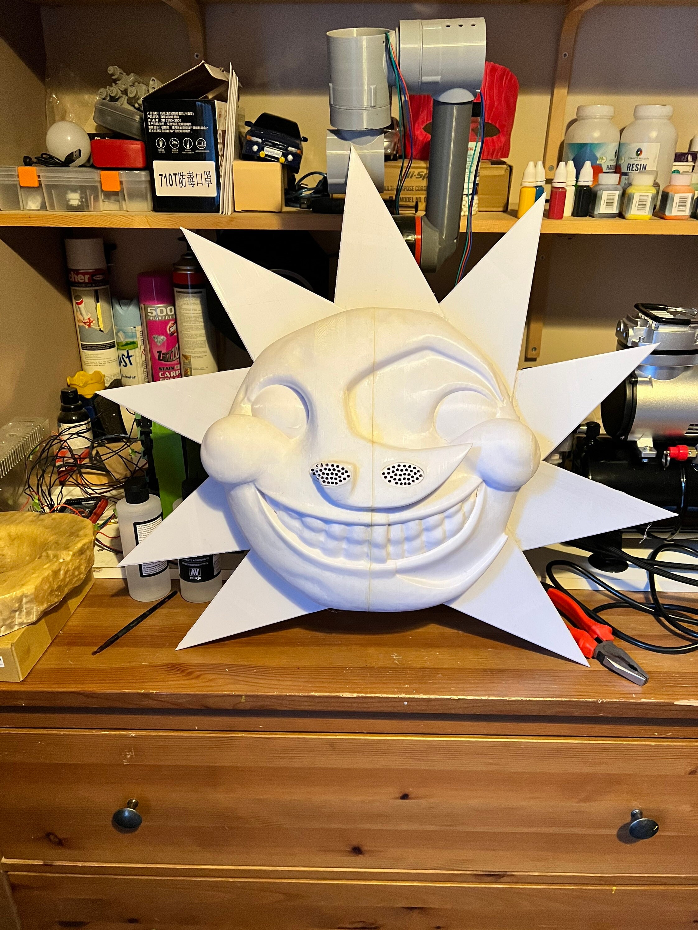 3d Printed Large Mask . Sundrop Moondrop Fnaf Mask With - Etsy Canada
