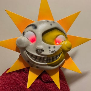 3d Printed Large Mask . Sundrop or Moondrop Fnaf Mask With Perfect ...